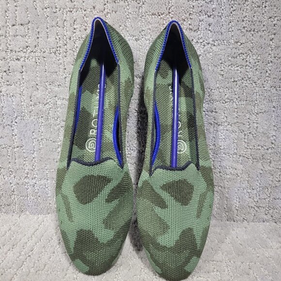 Rothy's | Shoes | Rothys The Loafer Olive Camo Green Round Toe Flat ...